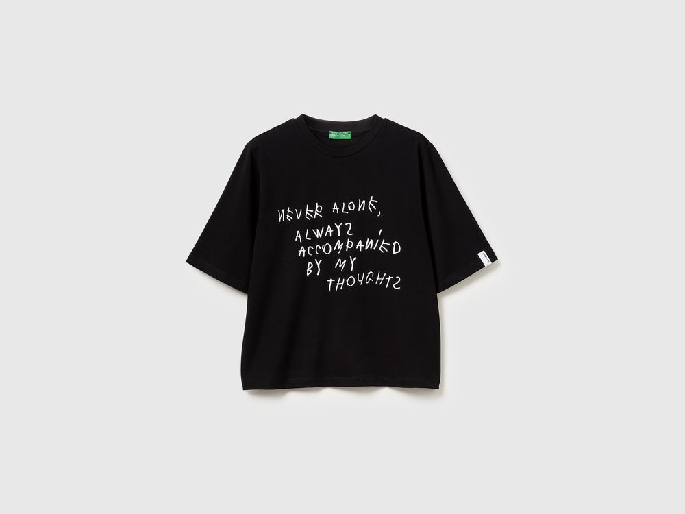 Black t-shirt with Coco Capitán print